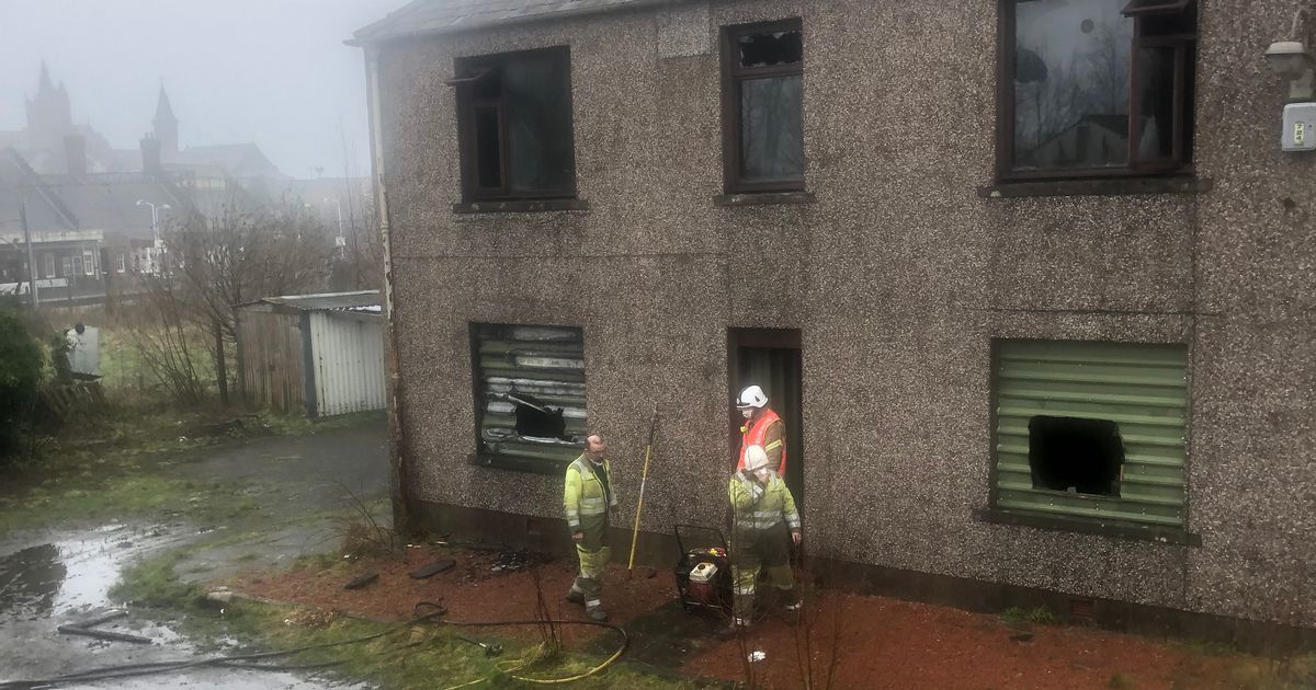 Lockerbie disused house fire sparks police…