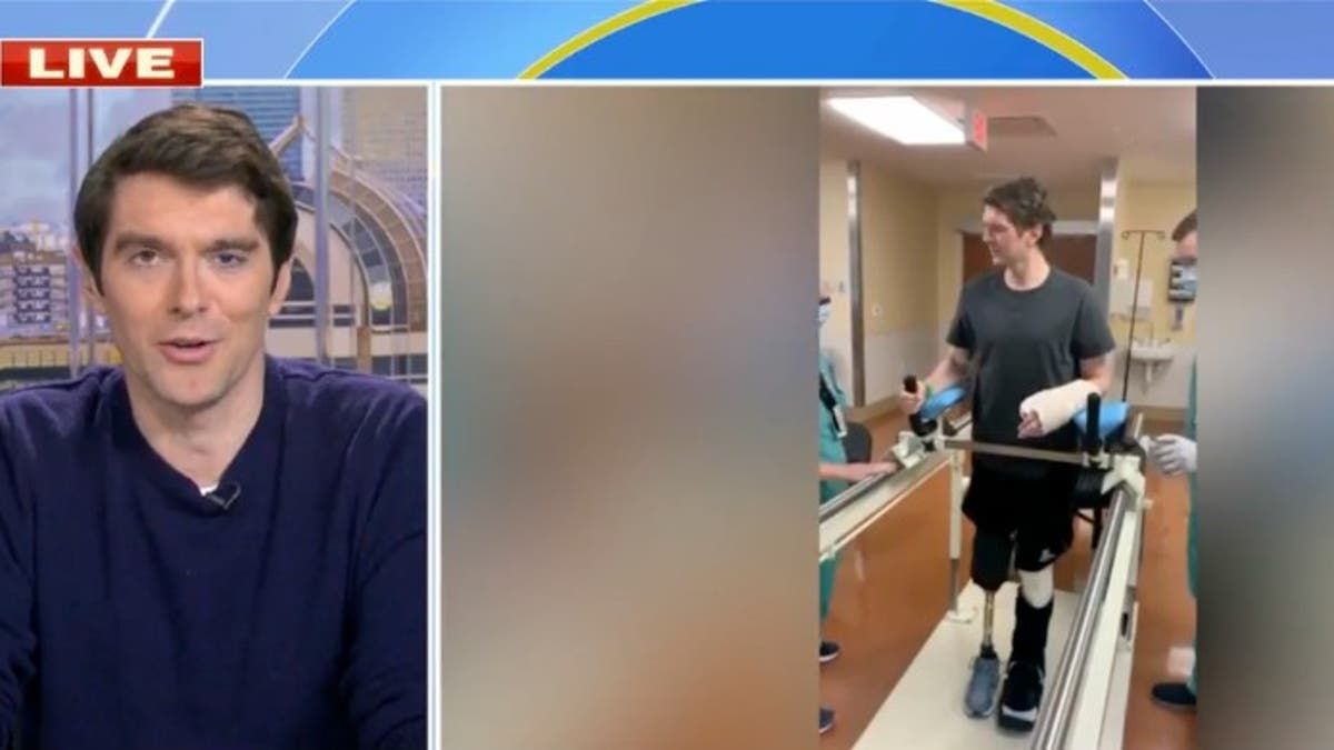 Reporter who lost an eye, leg and feet in Ukraine…