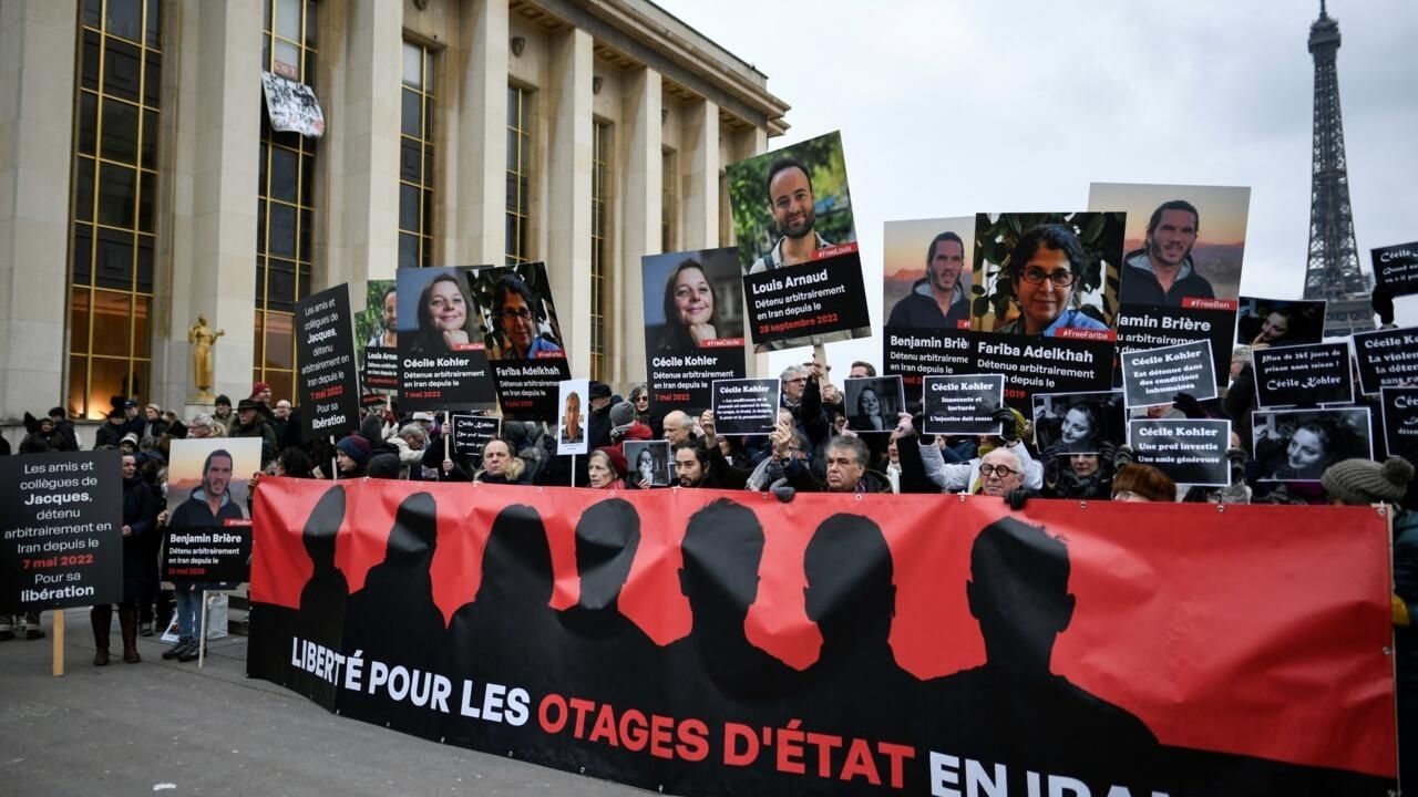 Protesters gather in Paris to support French nationals…
