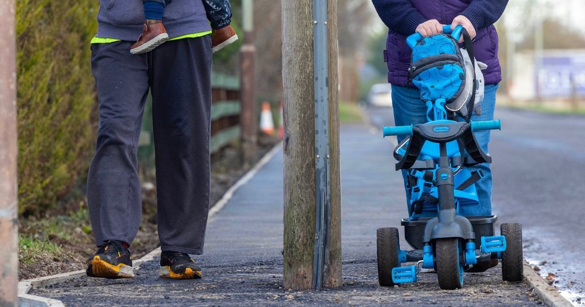 Pole in the middle of new pathway laid by Perth and…