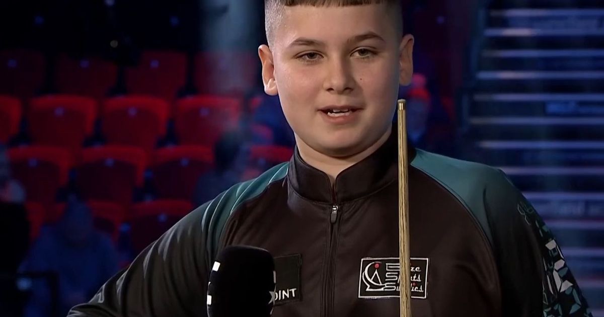 14-year-old snooker prodigy from Wales beats former…