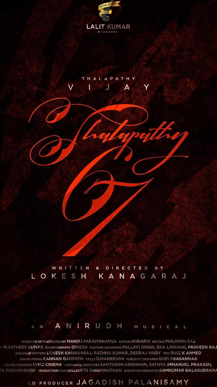 'Thalapathy 67' poster decoding by netizens