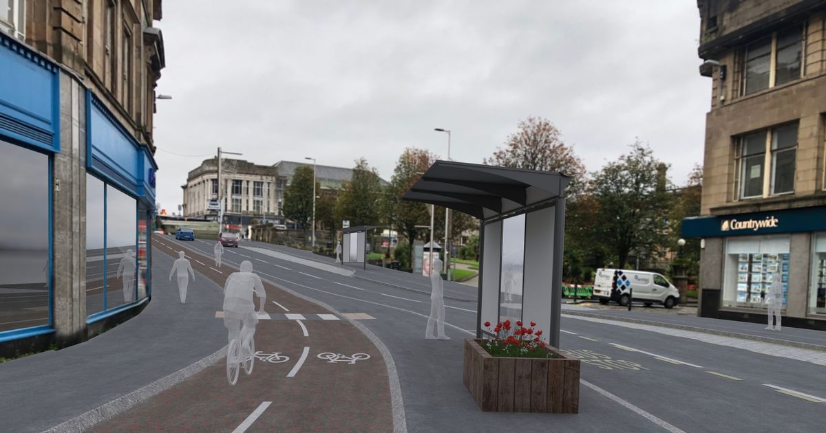 Paisley's Causeyside Street cycle path plan branded an…
