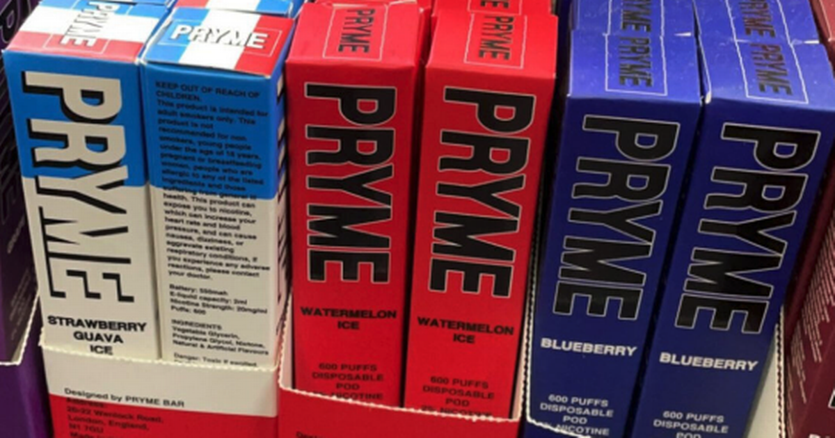 Warning issued over fake 'Prime' branded disposable…