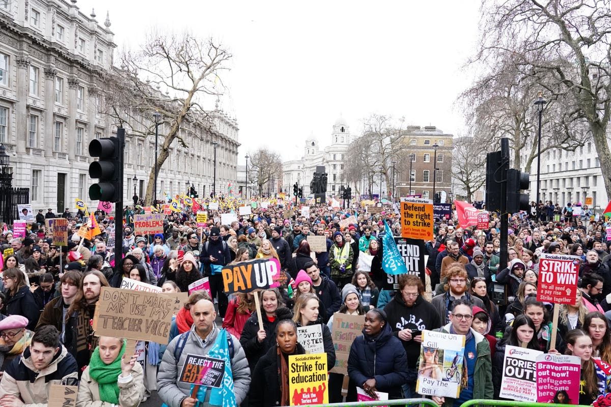 In Pictures: Country’s biggest day of strike action…
