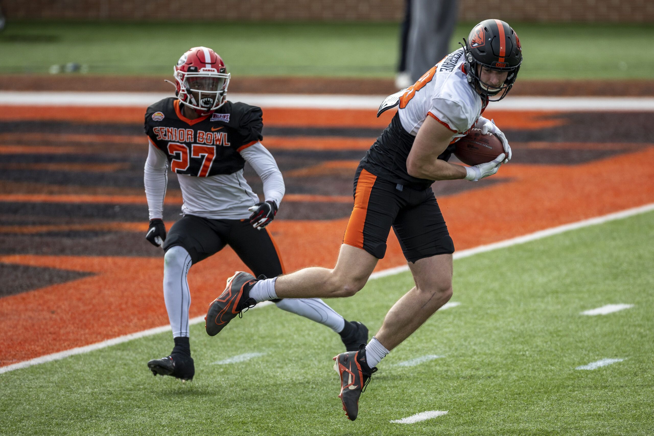 Tight end prospect Luke Musgrave has the tools to be a…