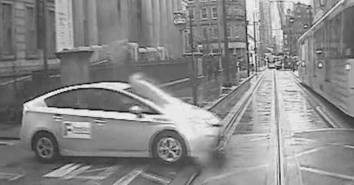 Footage released of three dramatic tram smashes as…