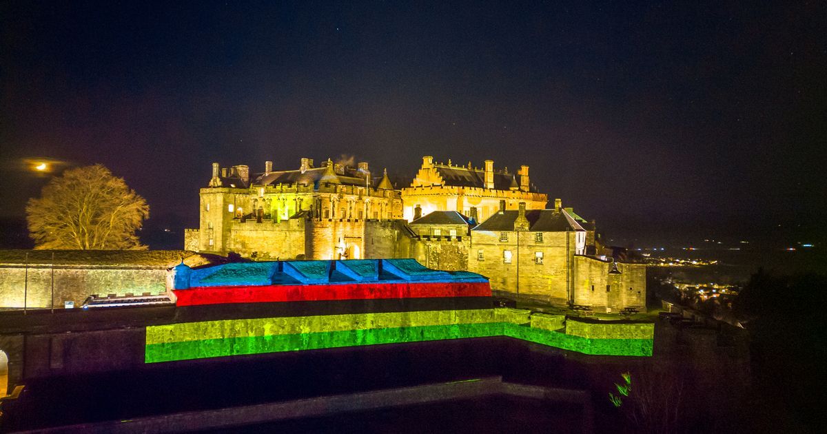 Stirling Castle has rainbow glow-up as cycling world…