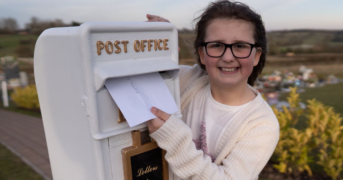 Nine-year-old girl's idea for 'post boxes to heaven'…