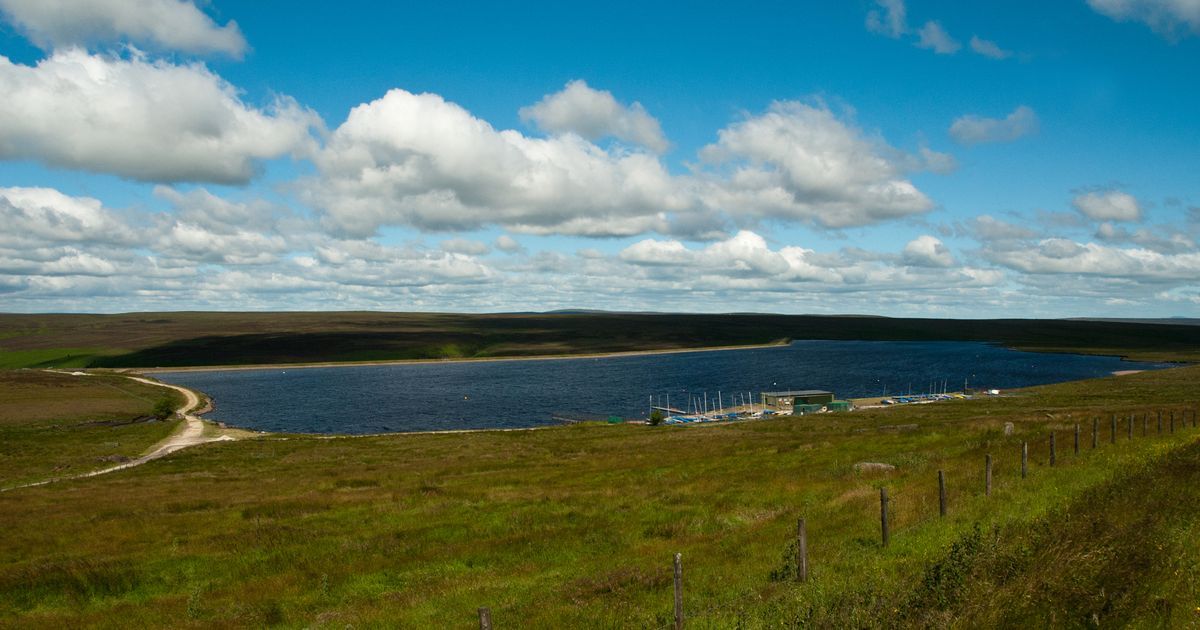 The stunning reservoir Tommy cycles to in Happy Valley…