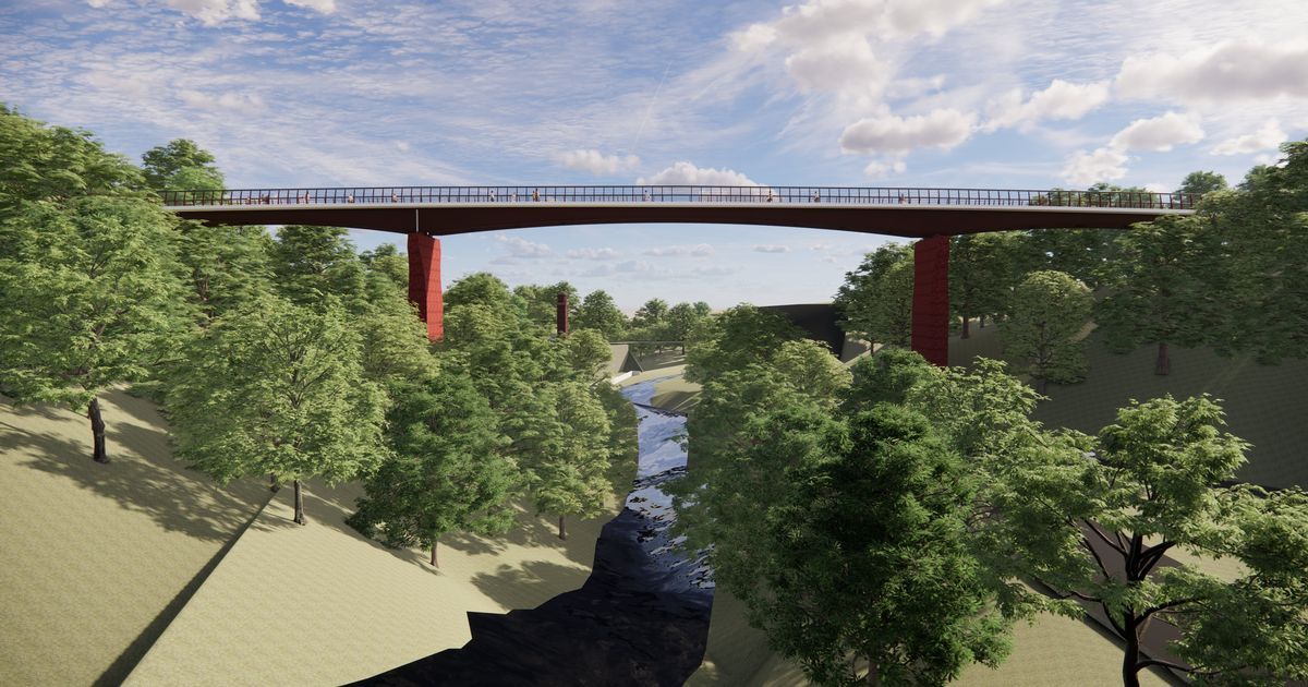 Landmark £5m bridge to cross valley between Oldham and…