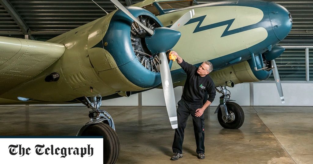Pictured: Britain's first secret spy plane whose pilot…