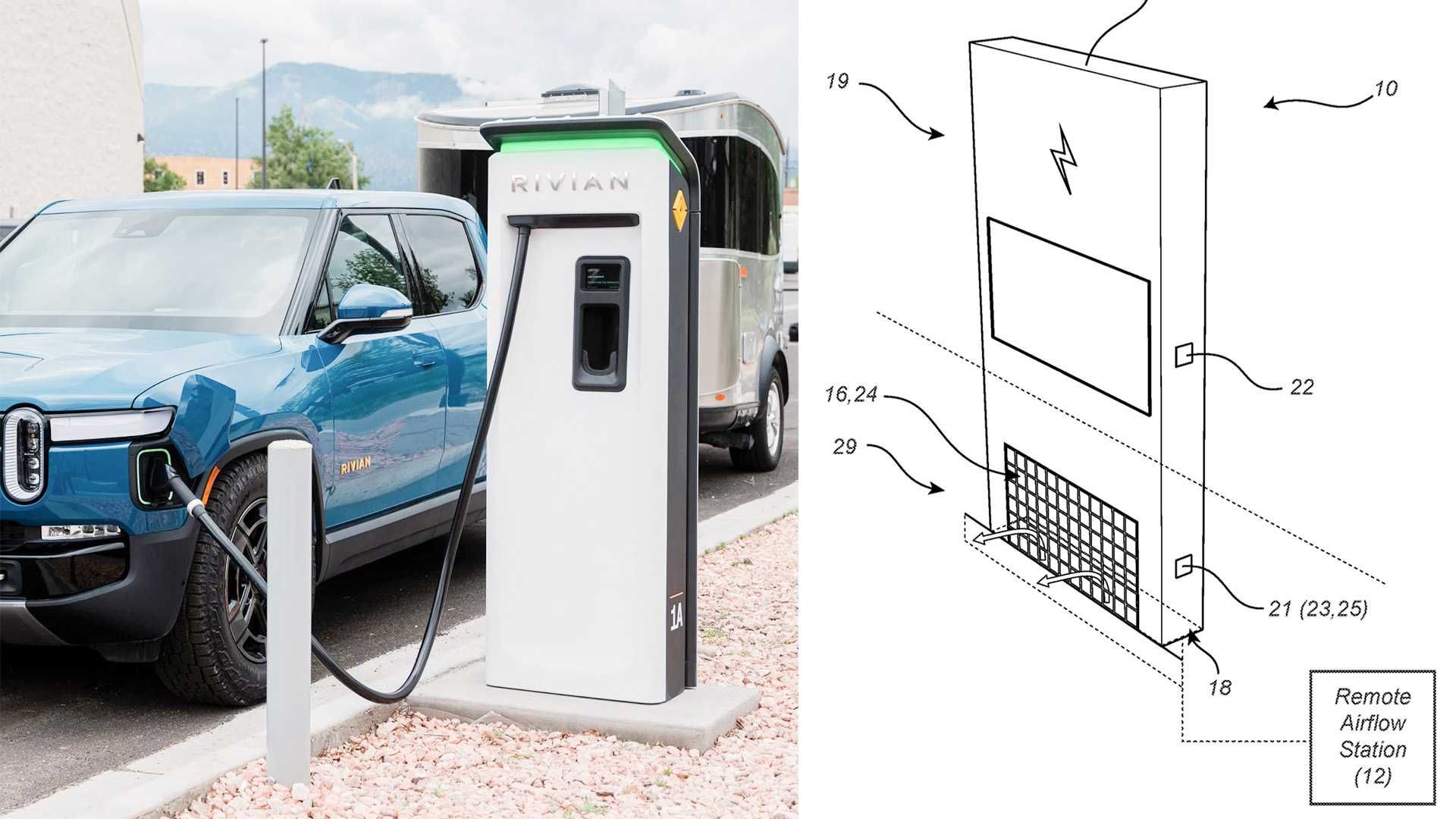 Rivian Patents Air Conditioned EV Charger, But It’s… Rivian Patents Air Conditioned EV Charger, But It’s…