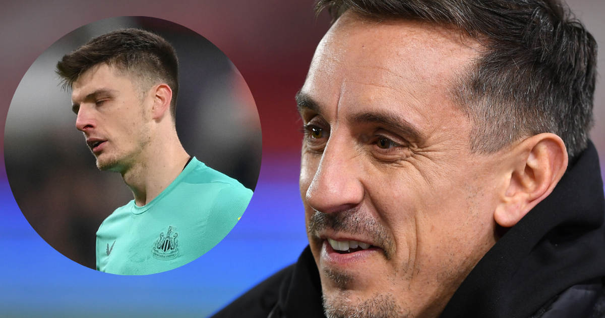 Gary Neville says Nick Pope's Newcastle absence hands…