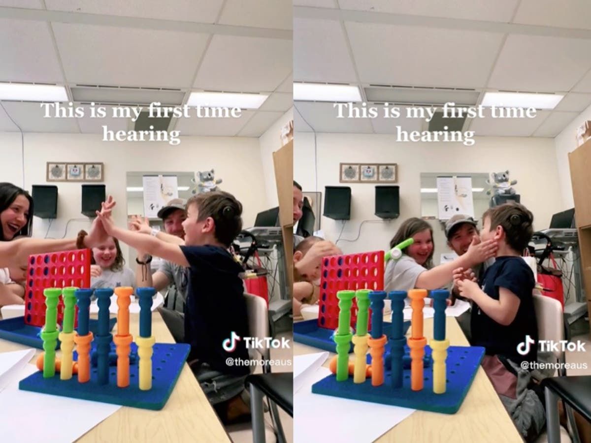 Mother shares emotional moment her four-year-old deaf…