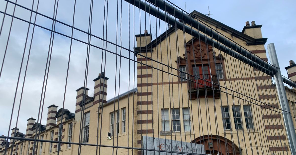Edinburgh images show abandoned high school boarded up…