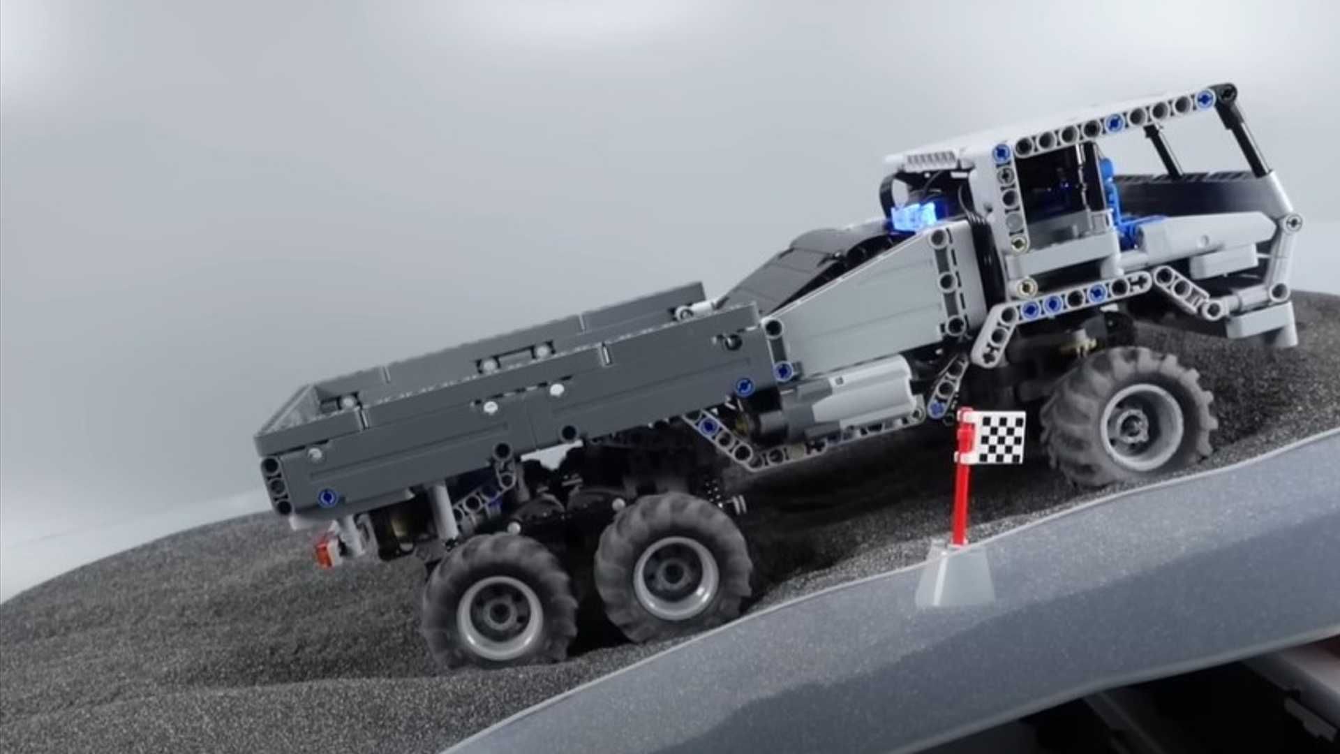 Lego Vehicle Crossing Sand Is A Rolling Engineering…