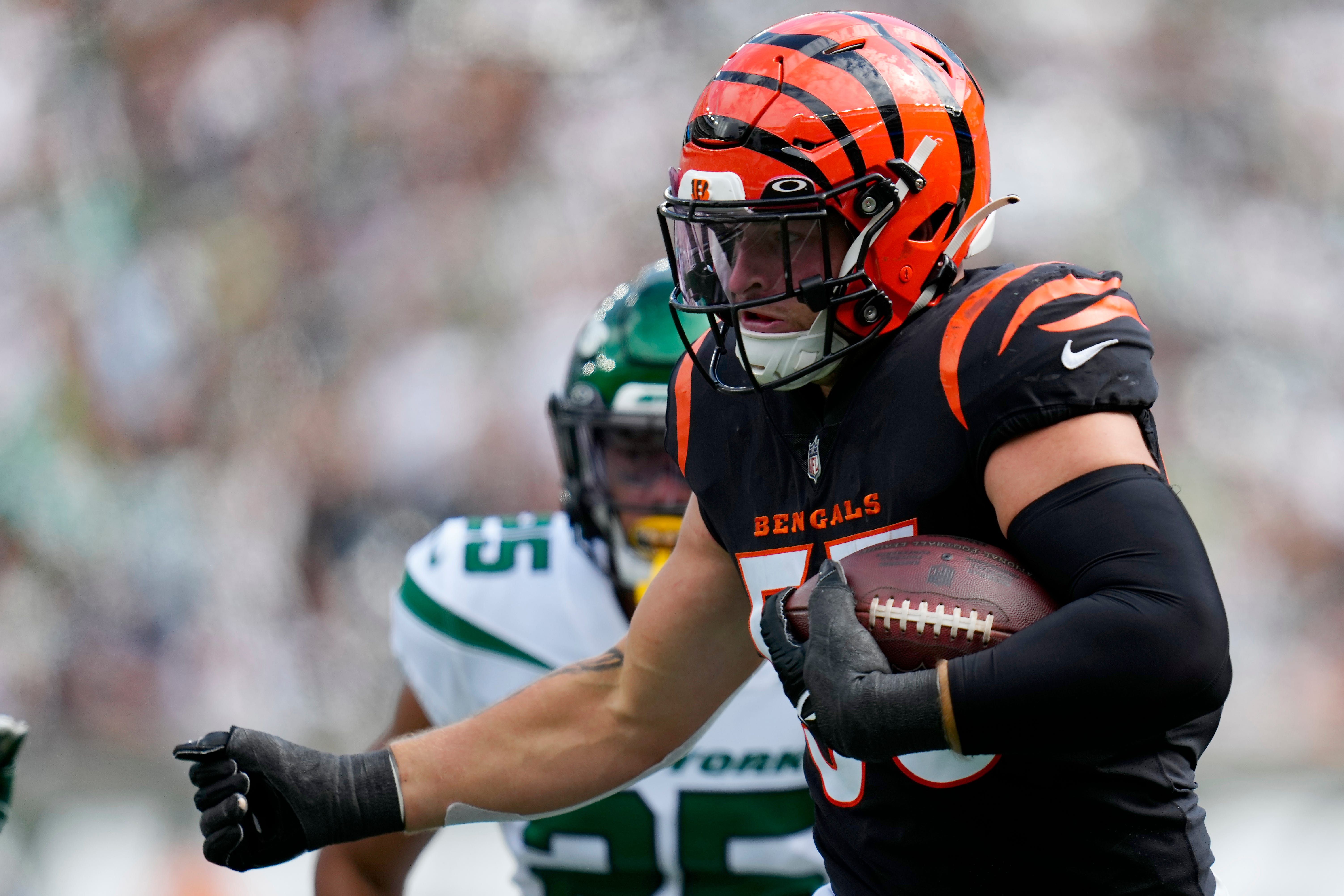 Watch: Bengals’ Logan Wilson leads all LB in INTs…