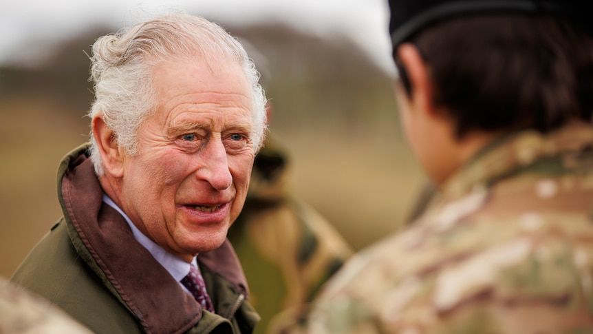 King Charles meets Australian soldiers training…