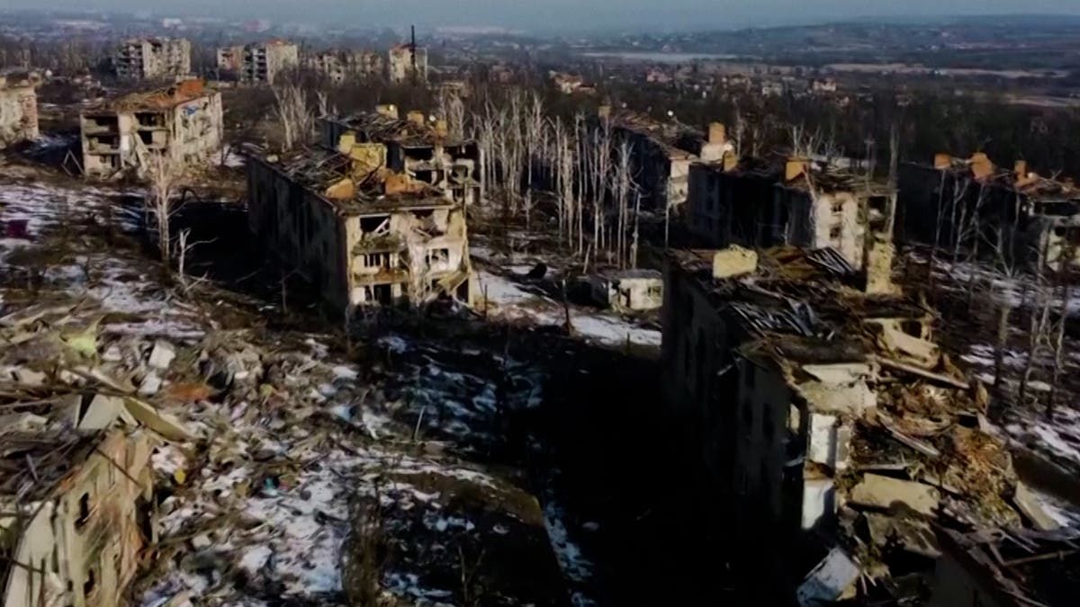 Drone footage shows Bakhmut devastated by Russian…