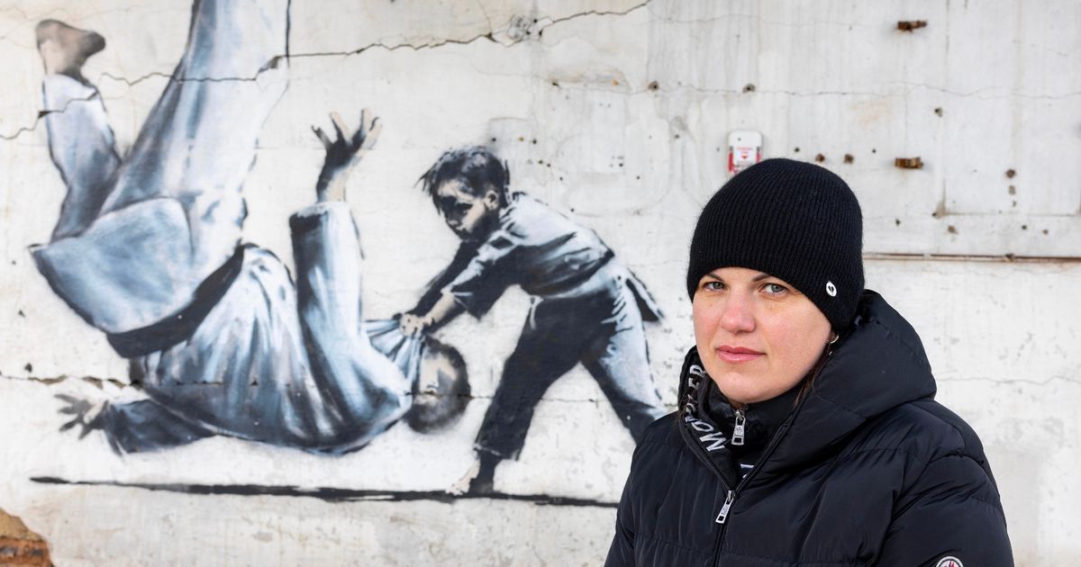 Banksy: Ukrainian mum spoke to artist as he painted on…