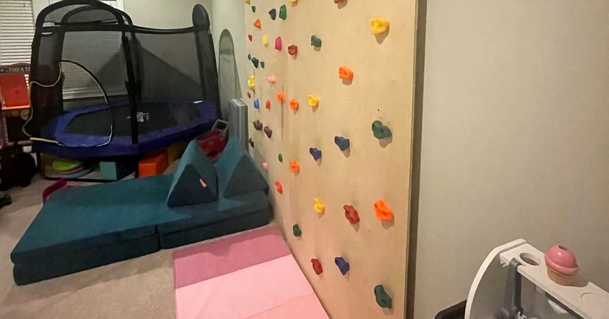 Devoted dad designed and built sensory playroom for…