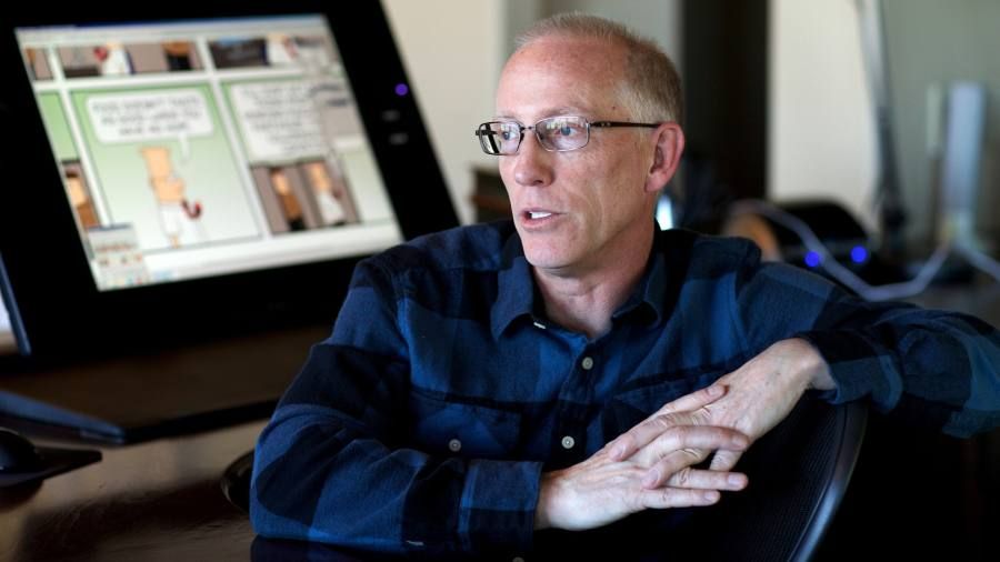 Dilbert, icon of a bygone age, is handed his pink slip