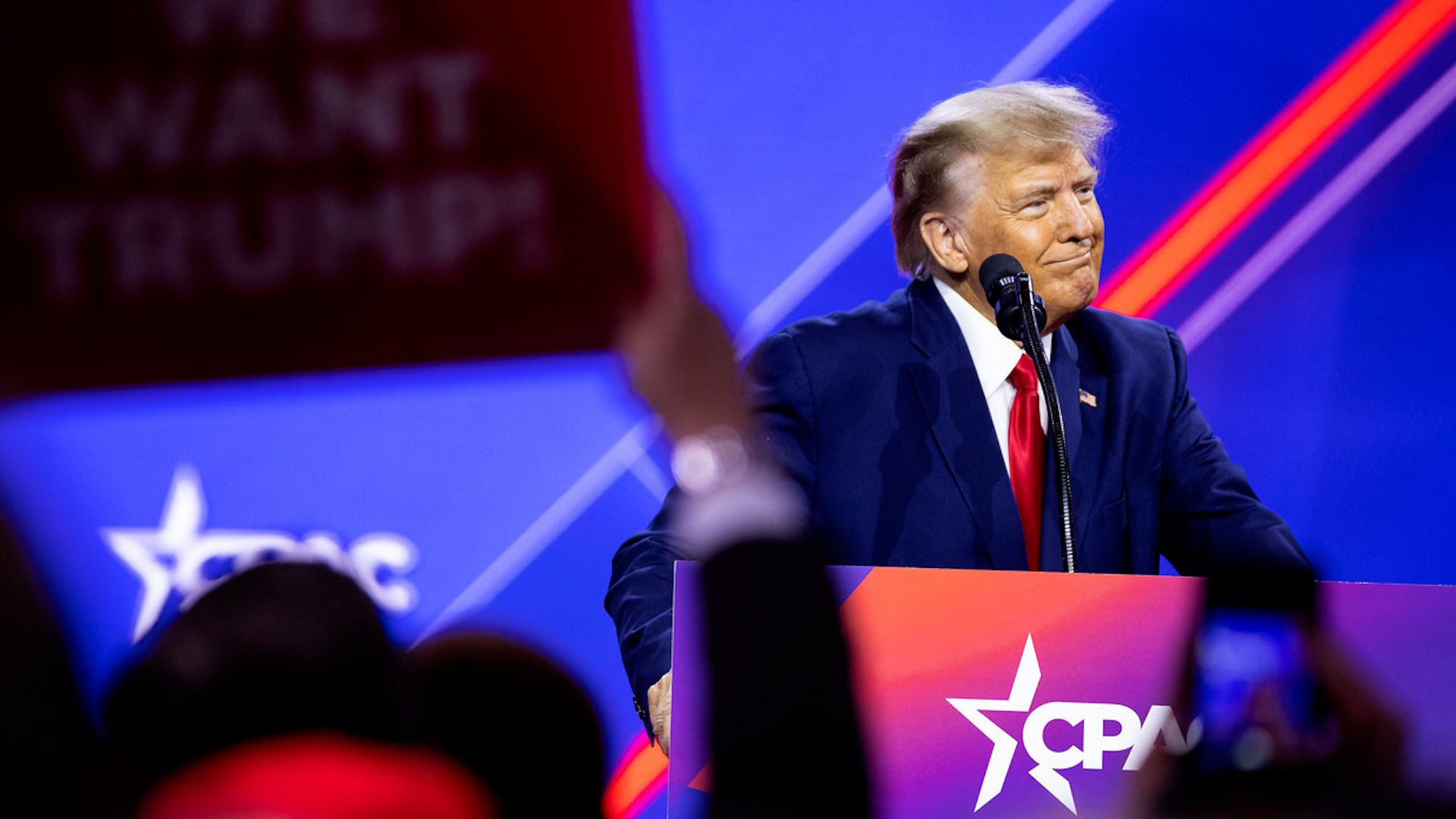 Trump ties a ribbon on the most MAGA CPAC yet