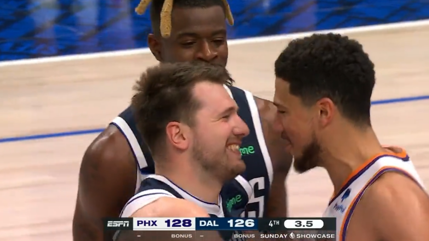 Luka Dončić and Devin Booker got so heated during…