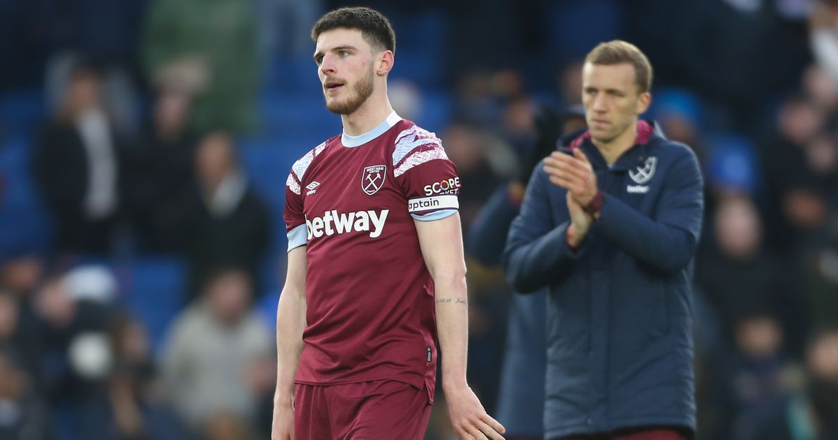 West Ham star Declan Rice sends relegation rivals…