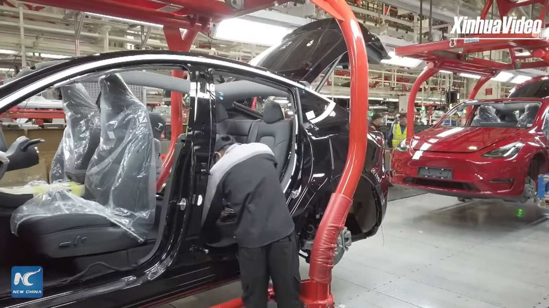 Watch Tesla Model Y Produced At "Tesla Speed" At Giga…