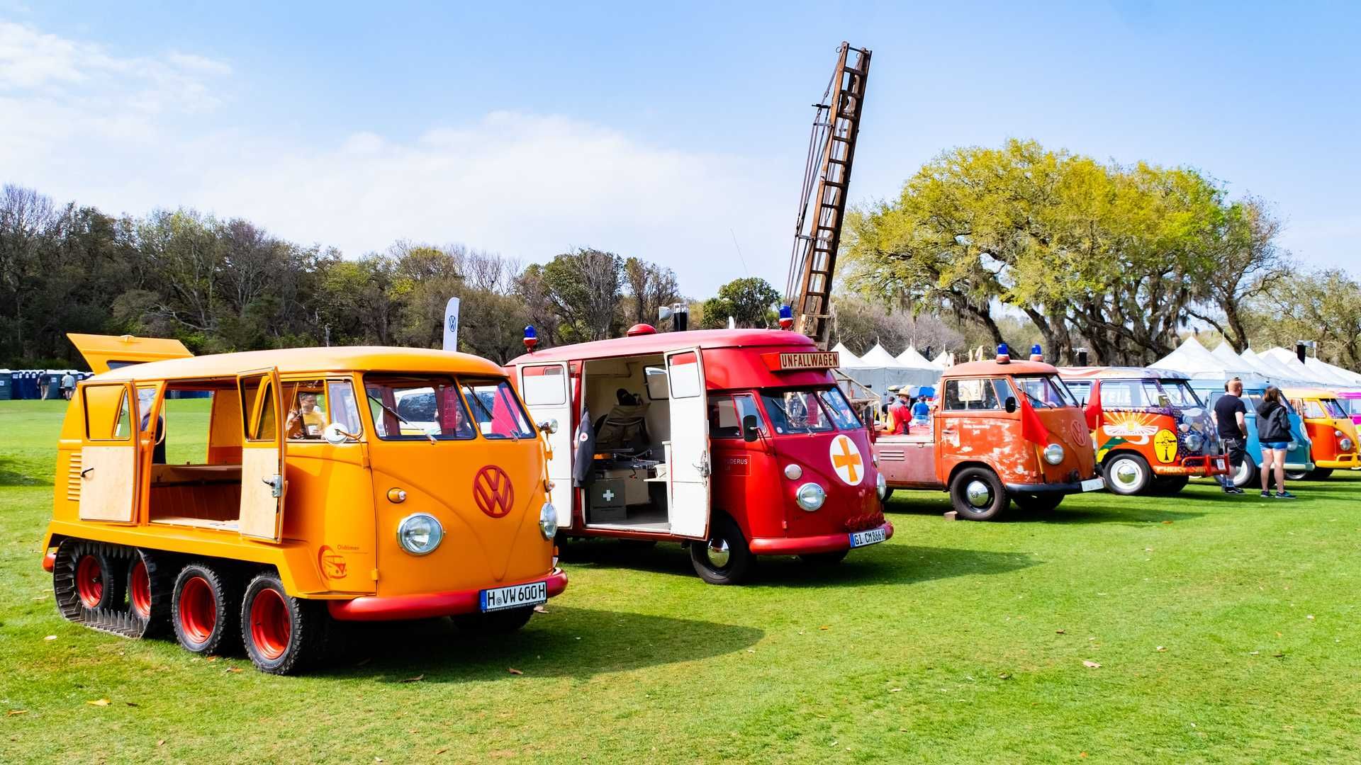 Volkswagen Brought Some Beautiful Buses To Amelia…