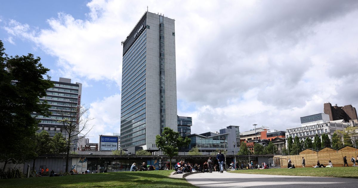 Iconic tower that looms over Manchester city centre…