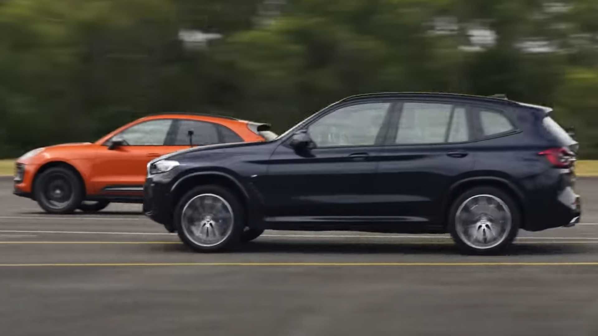 Watch Porsche Macan T Drag Race BMW X3 xDrive30i In…