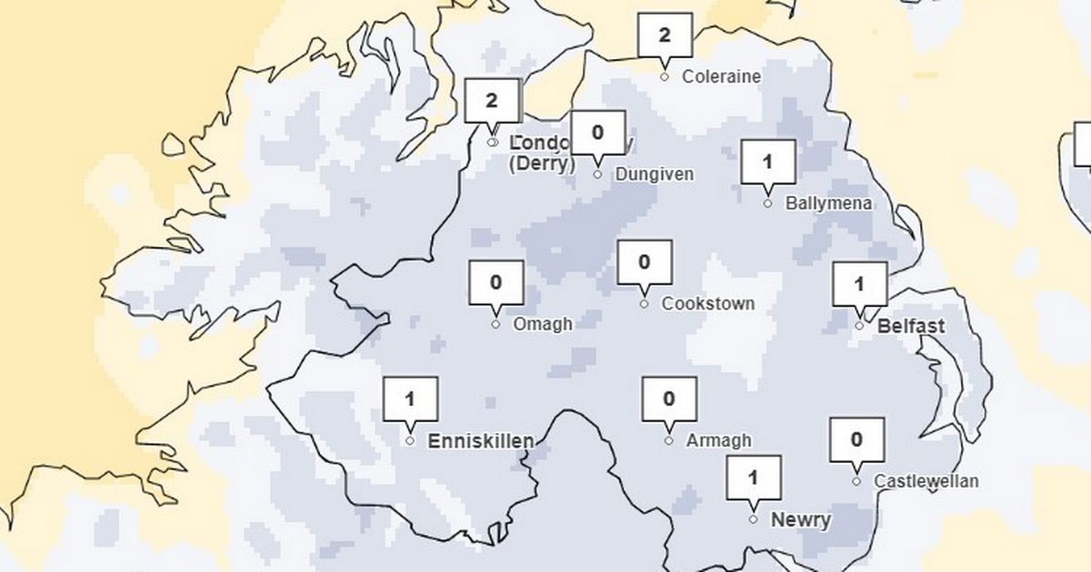 Northern Ireland weather warning issued for snow and…