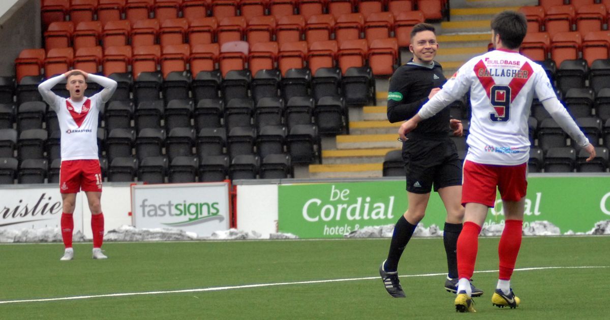 Airdrie hat-trick hero happy for Calum Gallagher to…