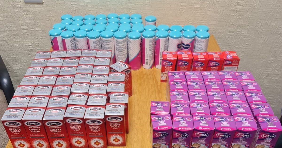 Gardai find huge amount of stolen Calpol and cough…