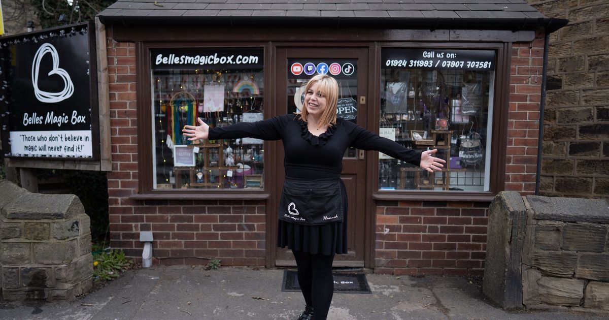 Woman opens one of Britain's smallest shops - housed…
