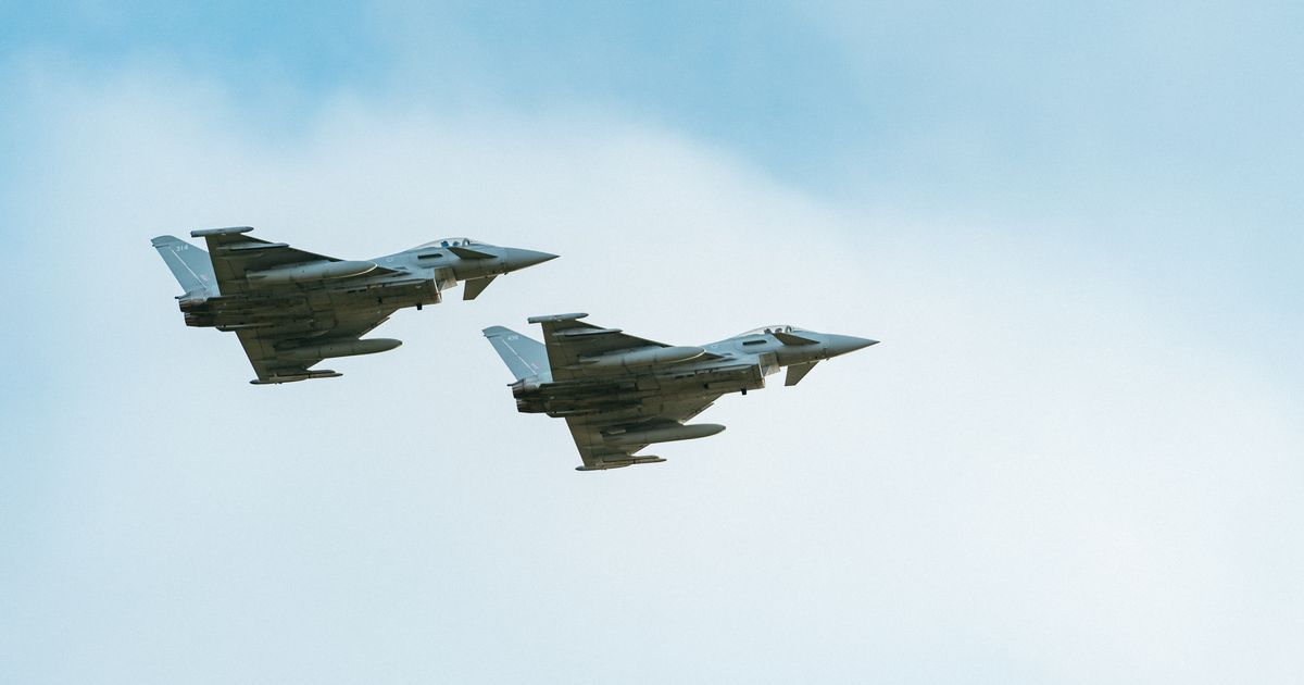 RAF and German air force scramble to intercept Russian…