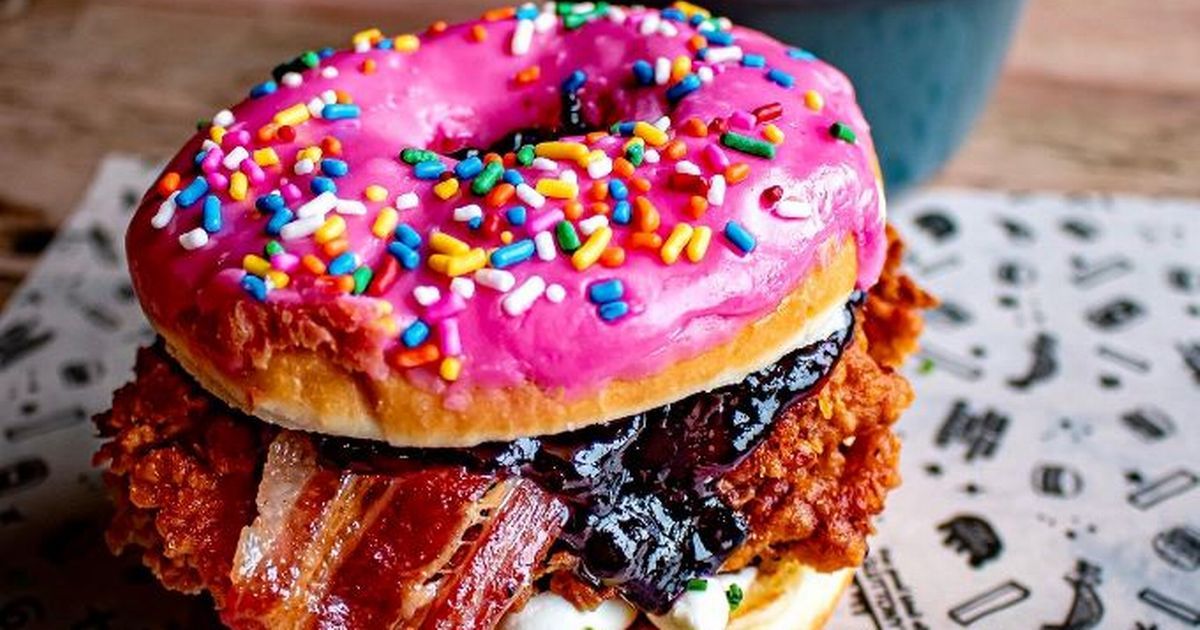Crazy pink iced doughnut burger to go on sale at…