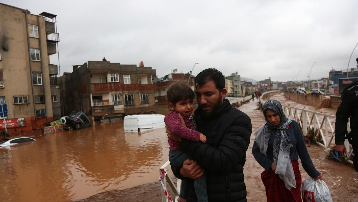 Floods leave at least 14 dead in earthquake-affected…