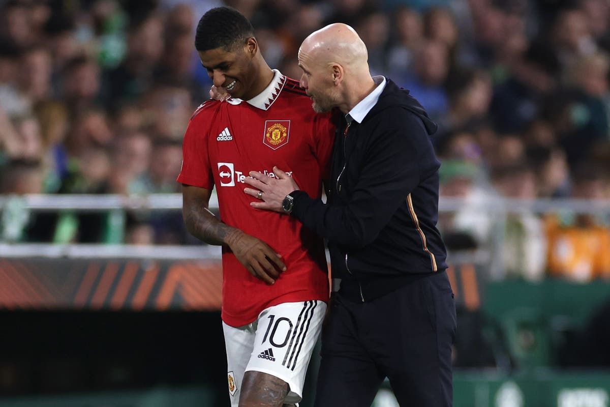 Erik ten Hag praises Marcus Rashford’s focus,…