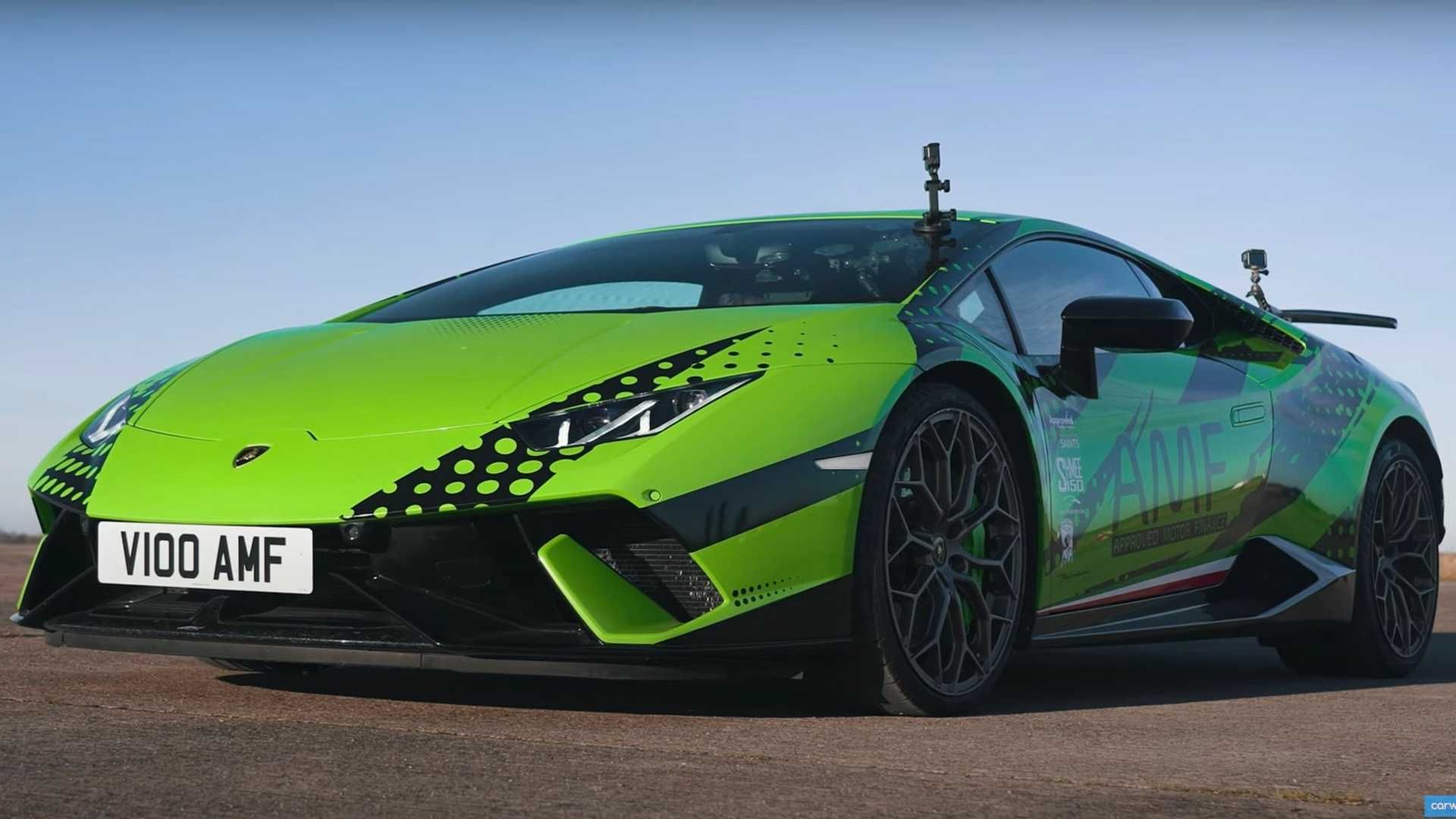 Watch Lamborghini Huracan Performante Drag Race A Urus…