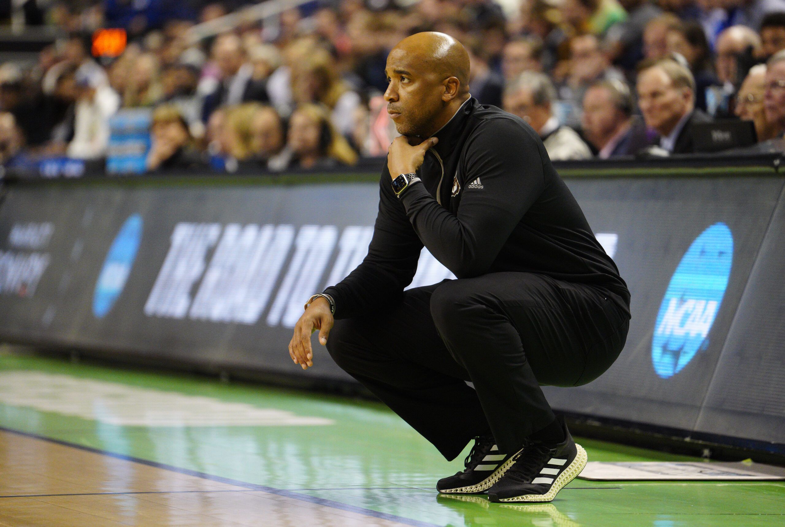 Kennesaw State coach Amir Abdur-Rahim tearfully…
