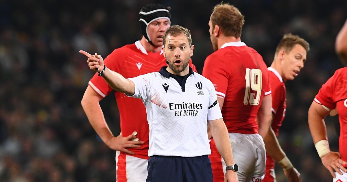 Scotland v Italy referee Angus Gardner, his…