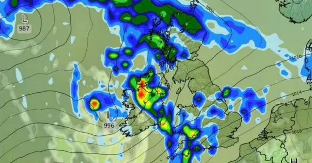 UK weather forecast: Maps show storms and heavy rain…