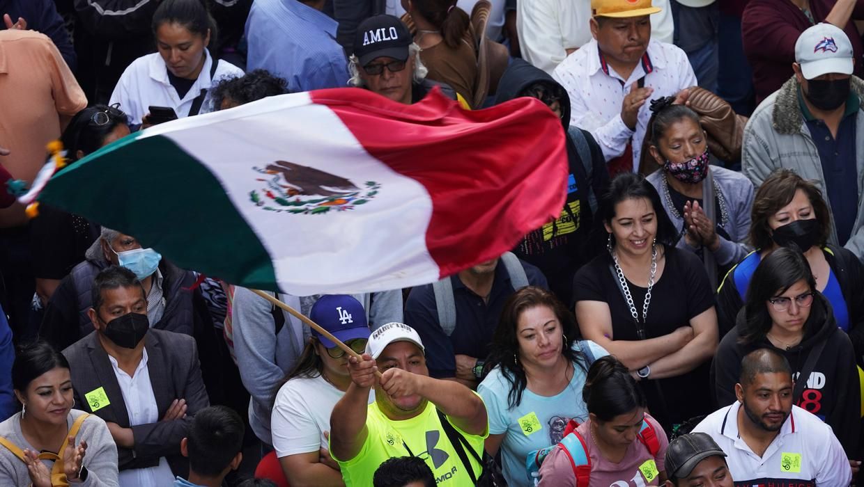 Mexican president stages huge rally in opening salvo…