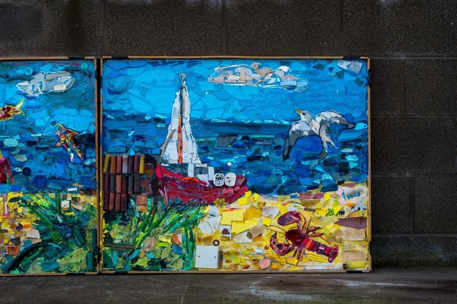 UK's largest plastic marine mural set to be unveiled…