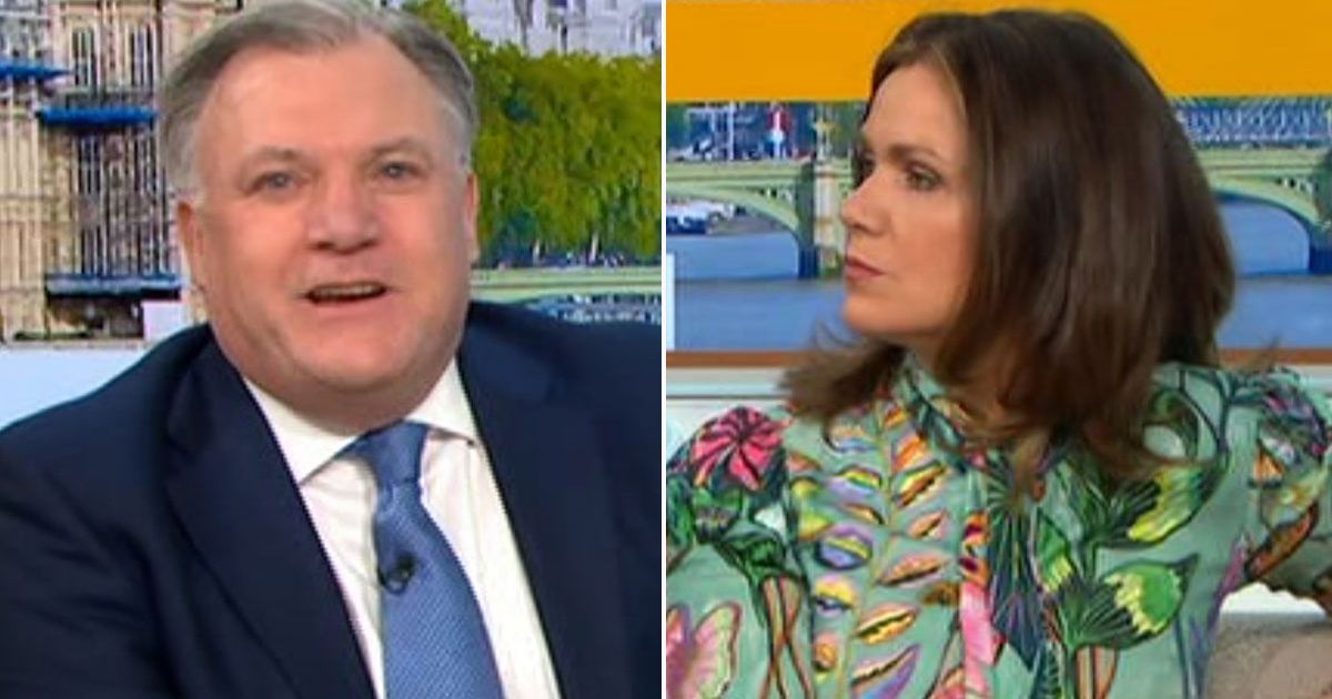 GMB's Susanna Reid corrects Ed Balls as he makes…
