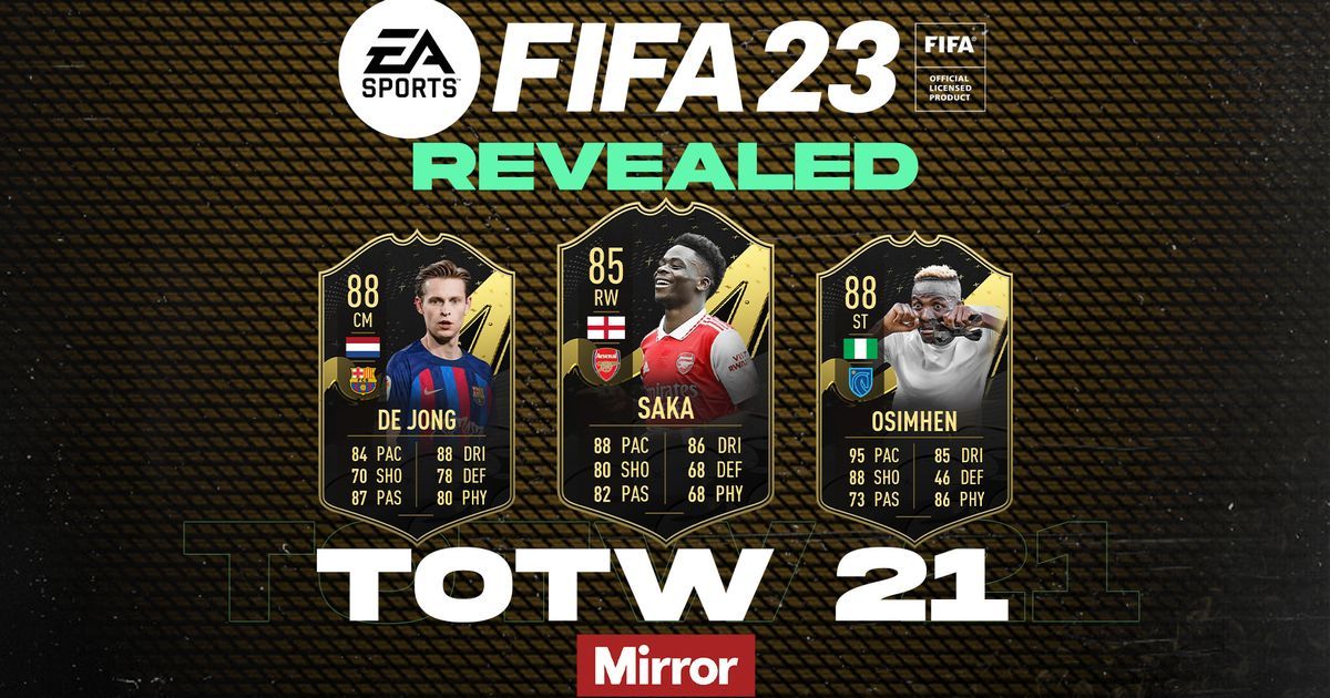 FIFA 23 TOTW 21 squad revealed featuring Bukayo Saka…